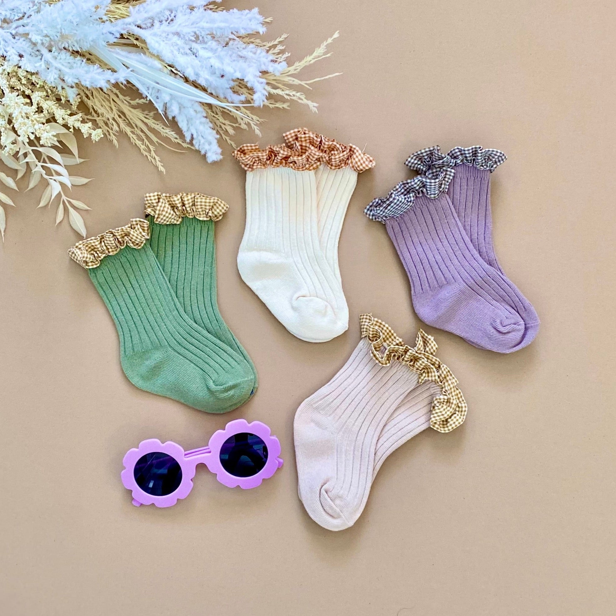 Plaid Midi Socks – London Bridges